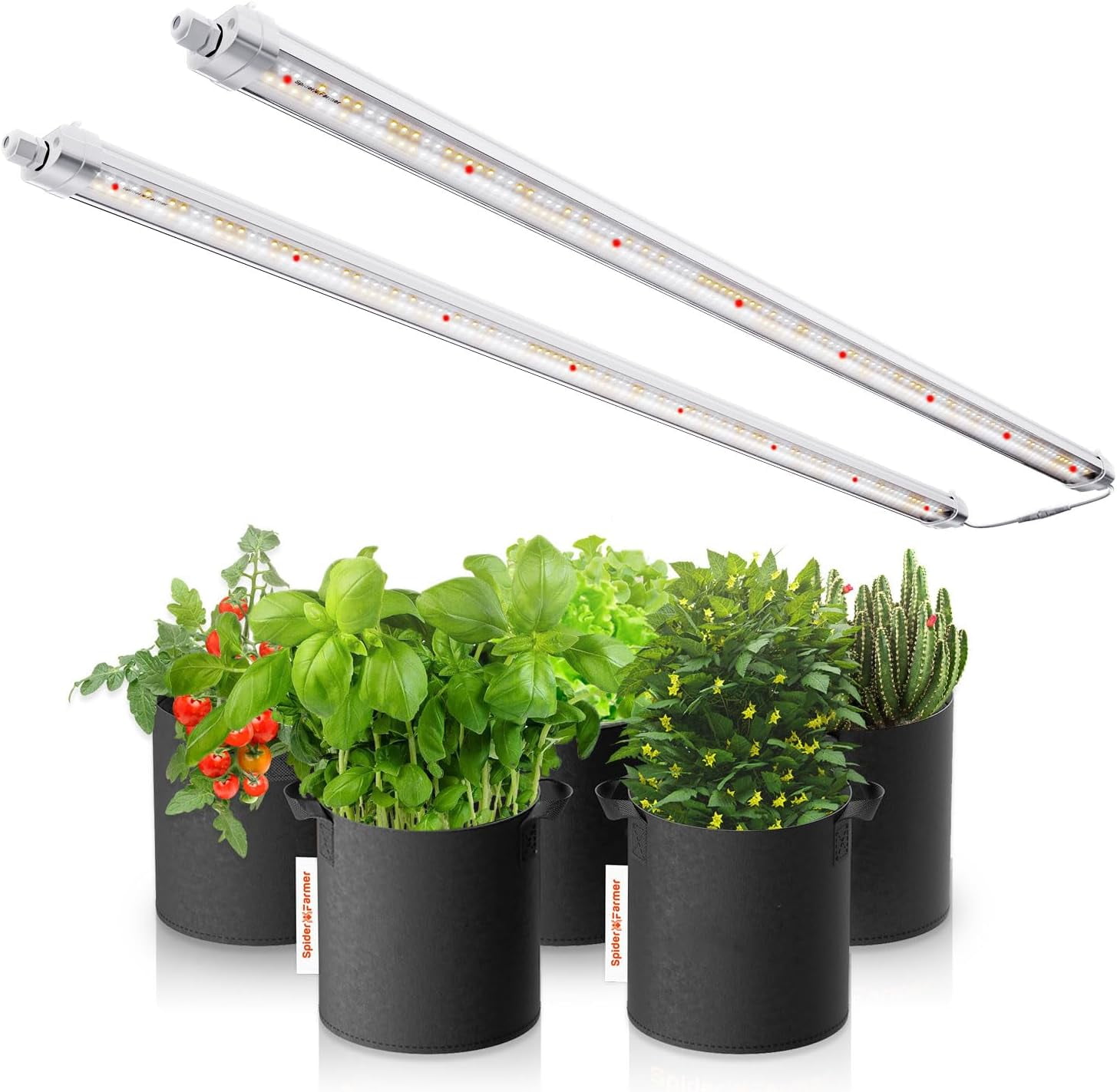 Glow80 LED Grow Lights, 3.6ft Sunlike Full Spectrum Waterproof Plant ...