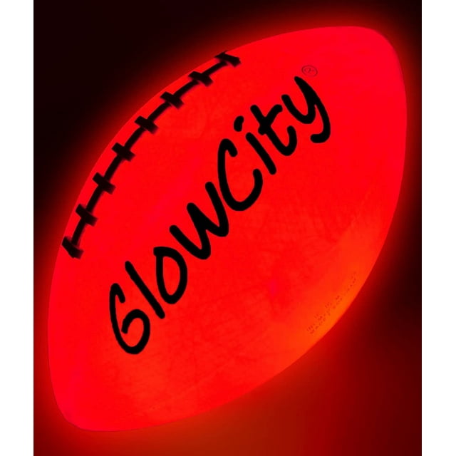 GlowCity Light Up LED Football, Glow in The Dark, Batteries Included ...