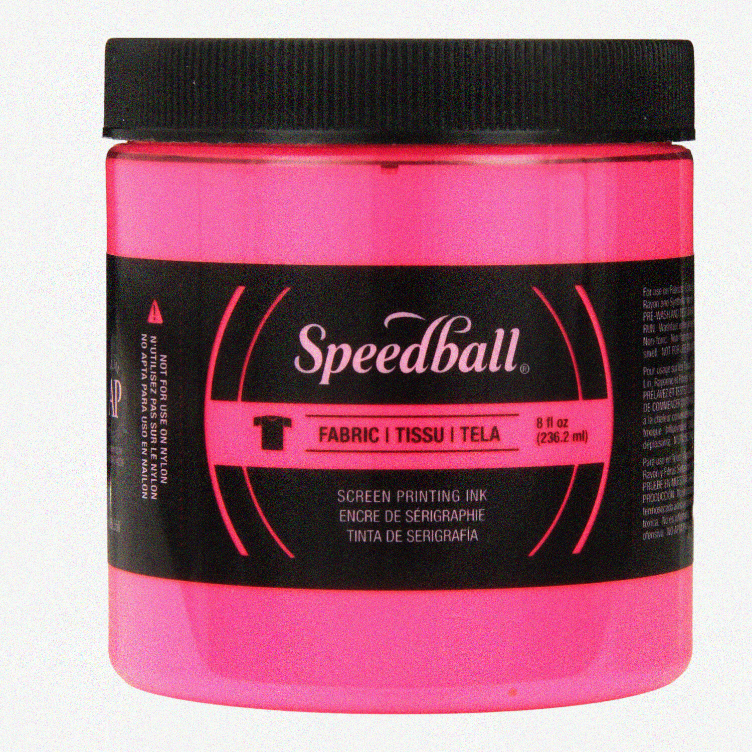 GlowDye Neon Pink Fabric Ink - Vibrant 8oz Screen Printing Solution for ...