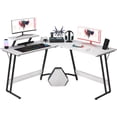 GlowPlume L Shaped Gaming Desk Computer Corner Desk PC Gaming Desk ...