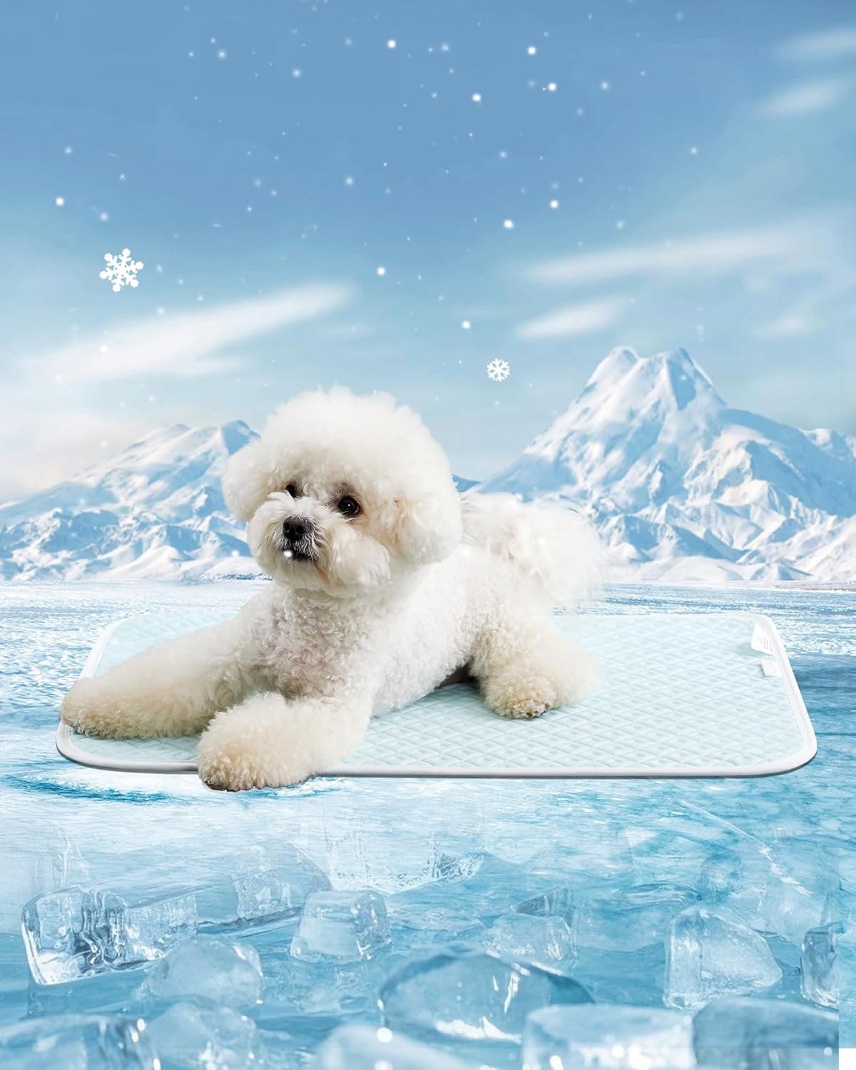 GlowPorts Dog Cooling Mat - Instant Cooling Pet Bed for Dogs & Cats, 6 ...