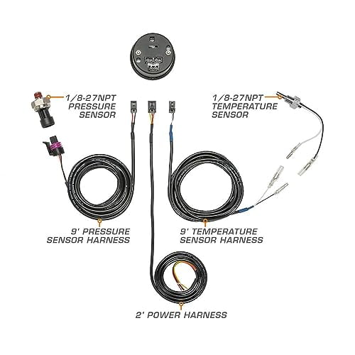 GlowShift 10 Color Digital Dual Transmission Pressure & Transmission ...