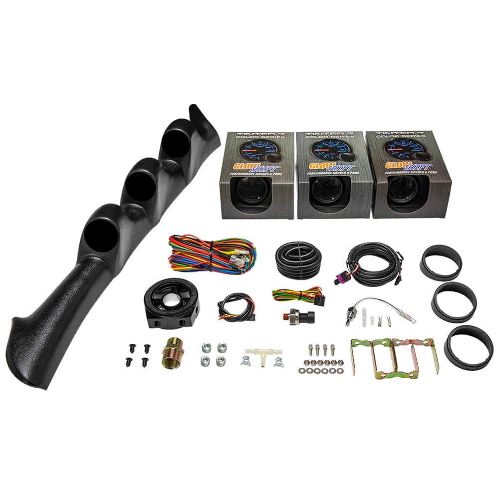 GlowShift | 1994-2002 Fourth Gen Ford Mustang Hardtop Triple Pillar Pod ...