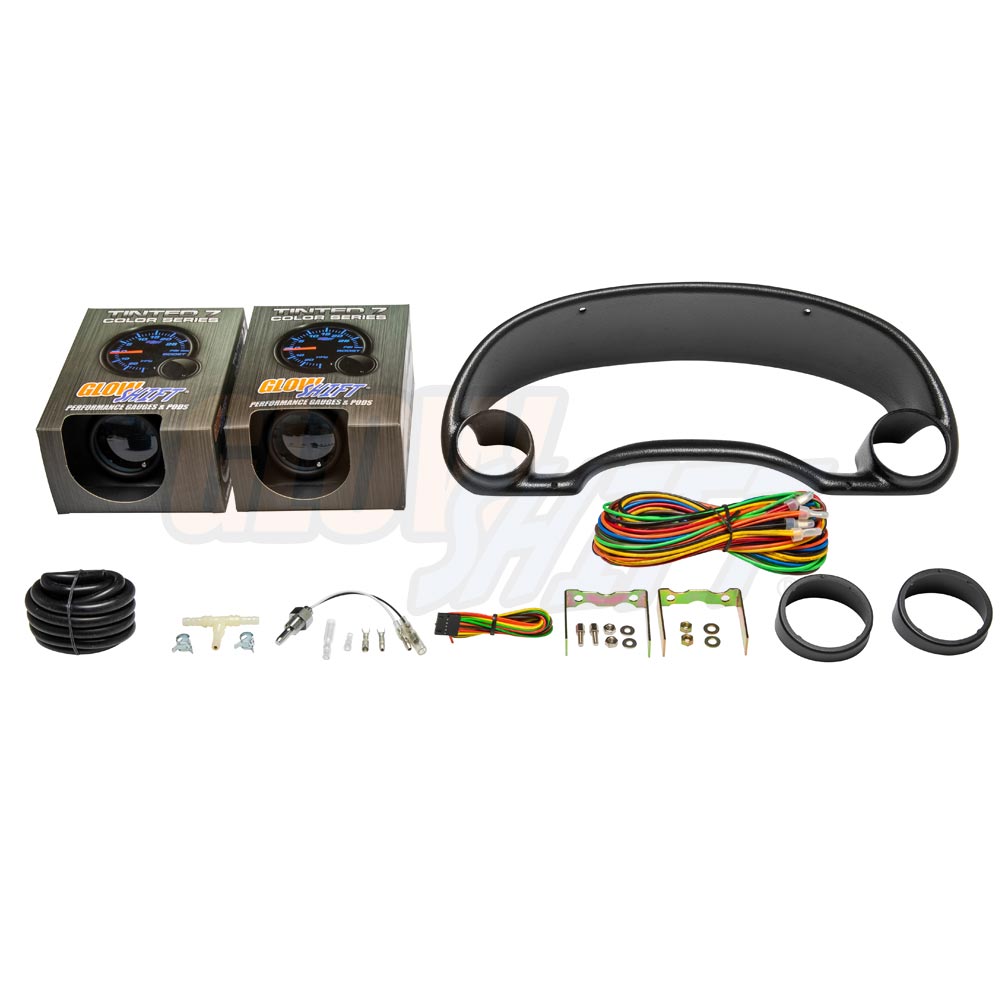 GlowShift 1995-1999 Mitsubishi Eclipse Dual Cluster Gauge Package with ...