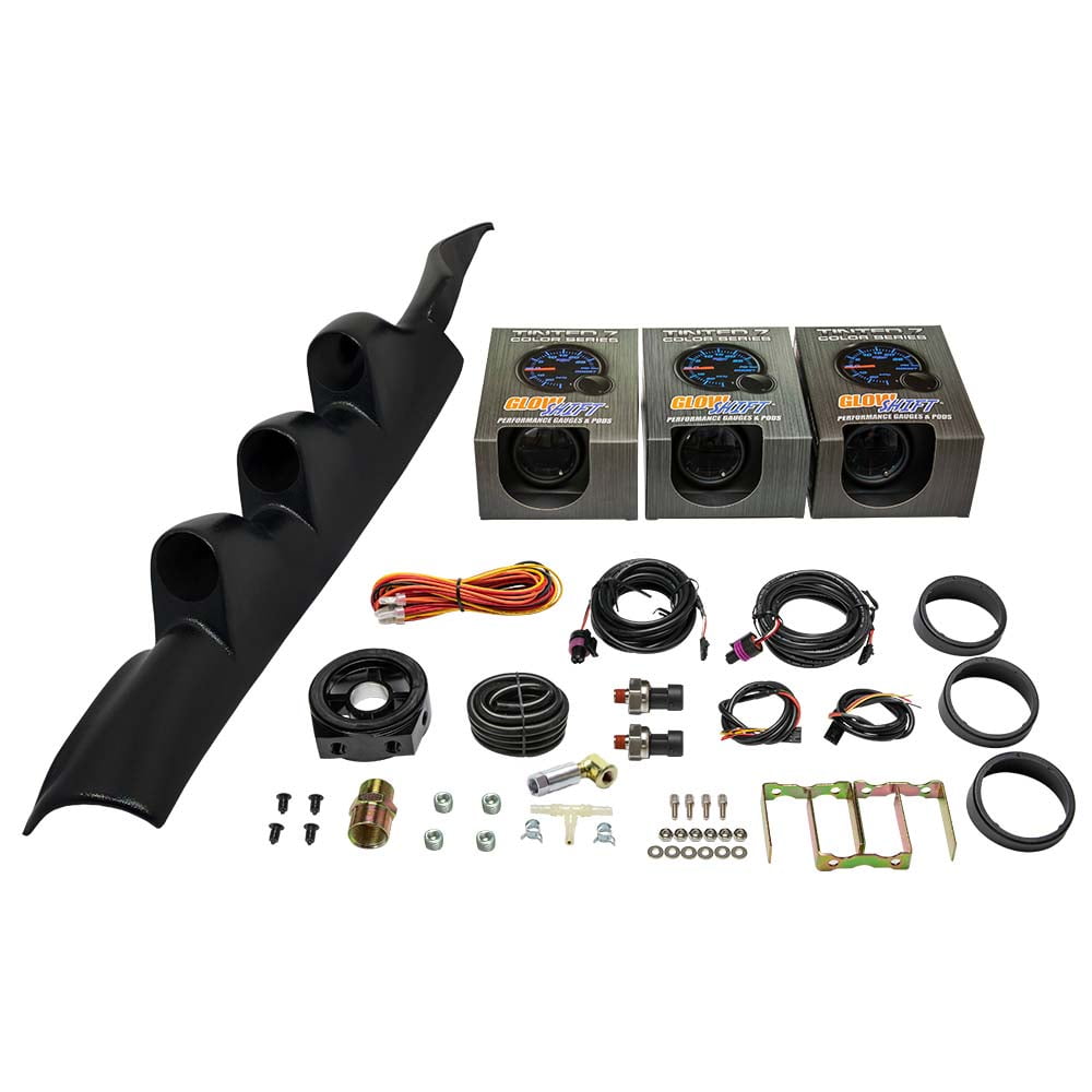 GlowShift 1997-2002 Chevrolet Camaro T-Top Triple Gauge Package with ...