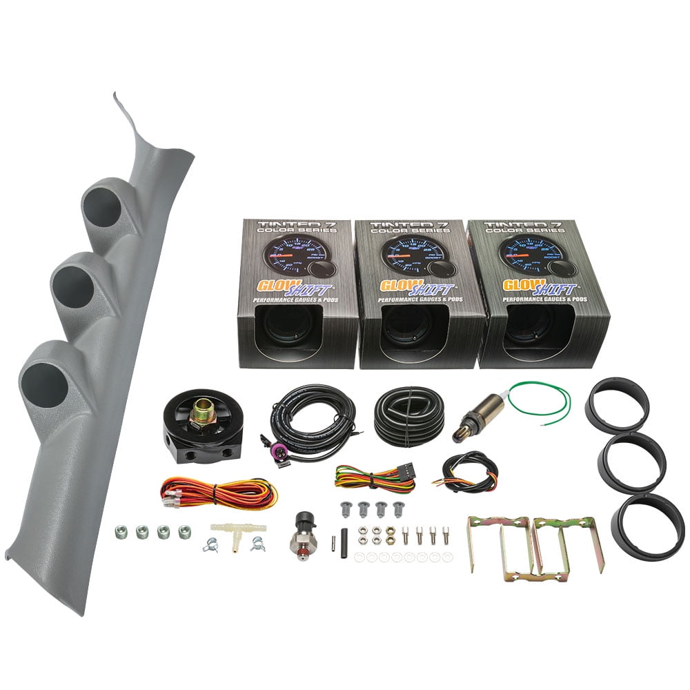 GlowShift | 2008-2015 Mitsubishi Lancer Evo X Triple Gauge Pillar Pod ...
