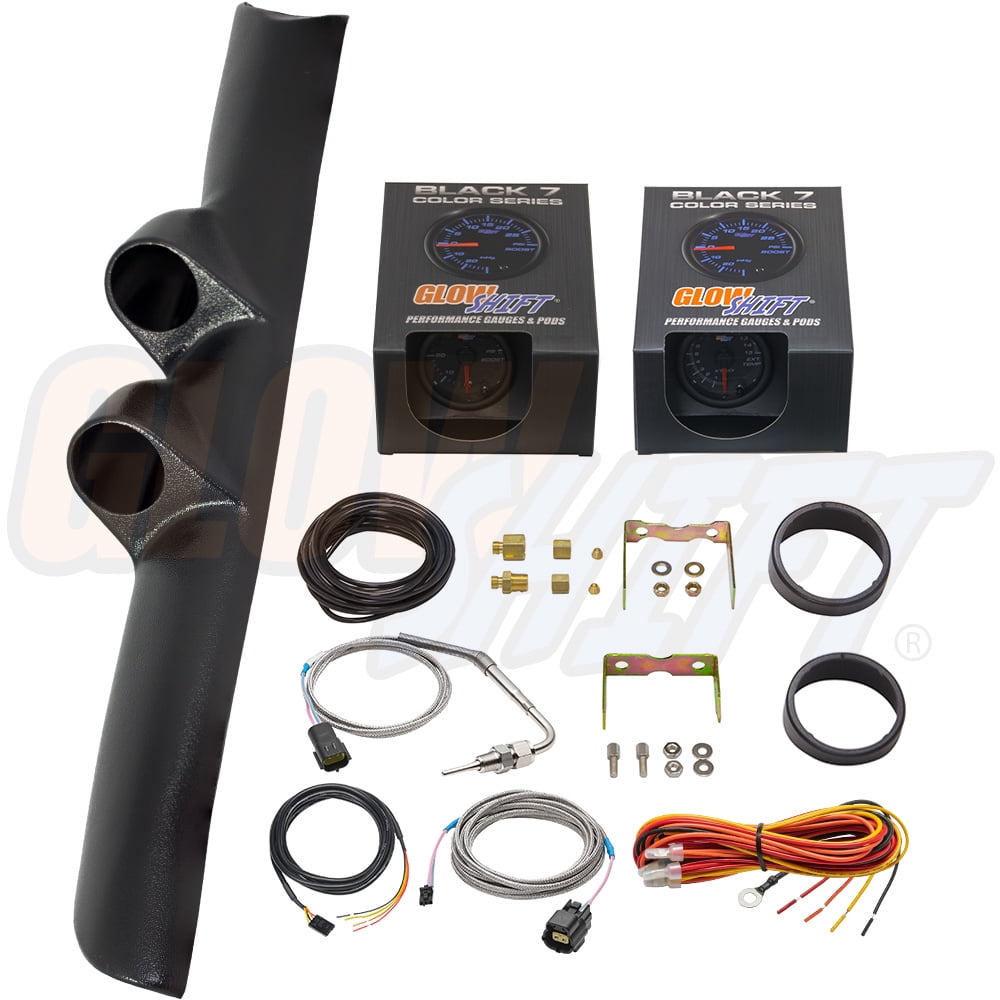 GlowShift | 2nd Gen 1994-1997 Dodge Ram Black Full Size Dual Pillar Pod ...