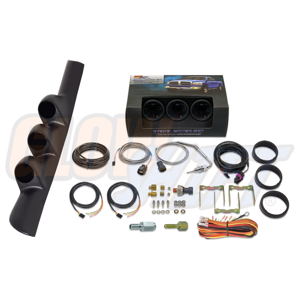 GlowShift | 2nd Gen 1998-2002 Dodge Ram 5.9 Cummins Black Triple Pillar ...