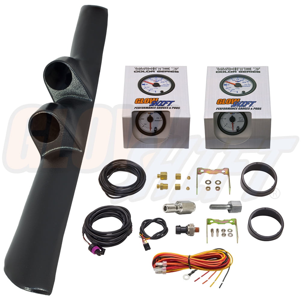 GlowShift | 2nd Gen 1998-2002 Dodge Ram Black Full Size Dual Pillar Pod ...