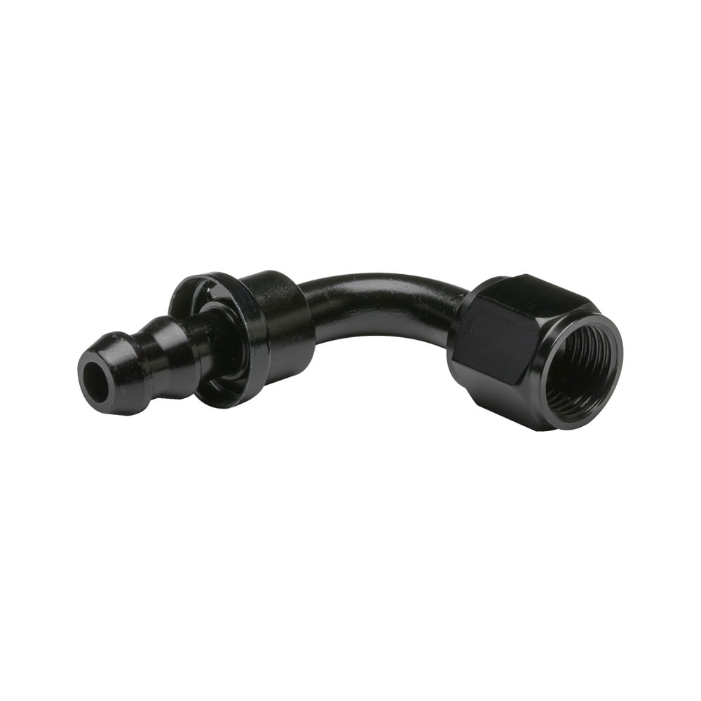 GlowShift -6 AN x 3/8" Barbed 90 Degree Push-On Hose Fitting - Walmart.com