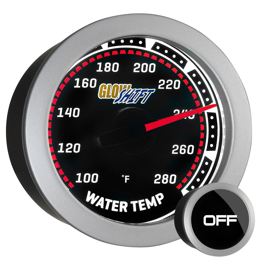 GlowShift Tinted Series 280 F Water Coolant Temperature Gauge Kit ...