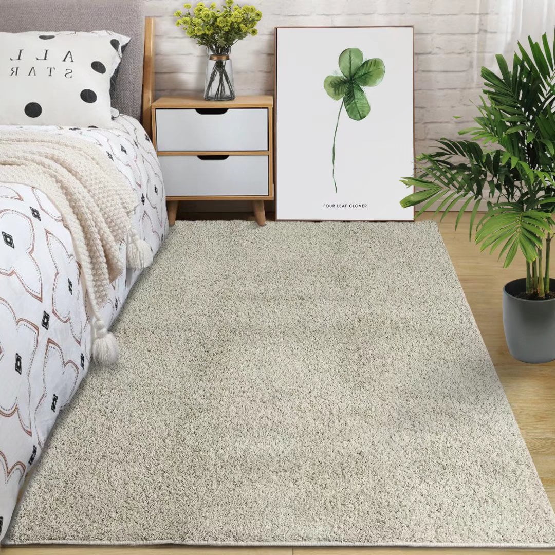 GlowSol 10' x 13' Large Shag Area Rug Solid Plush Carpet Soft Non ...