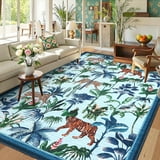 GlowSol 10'x13' Area Rugs for Living Room Bedroom Tiger Pattern ...