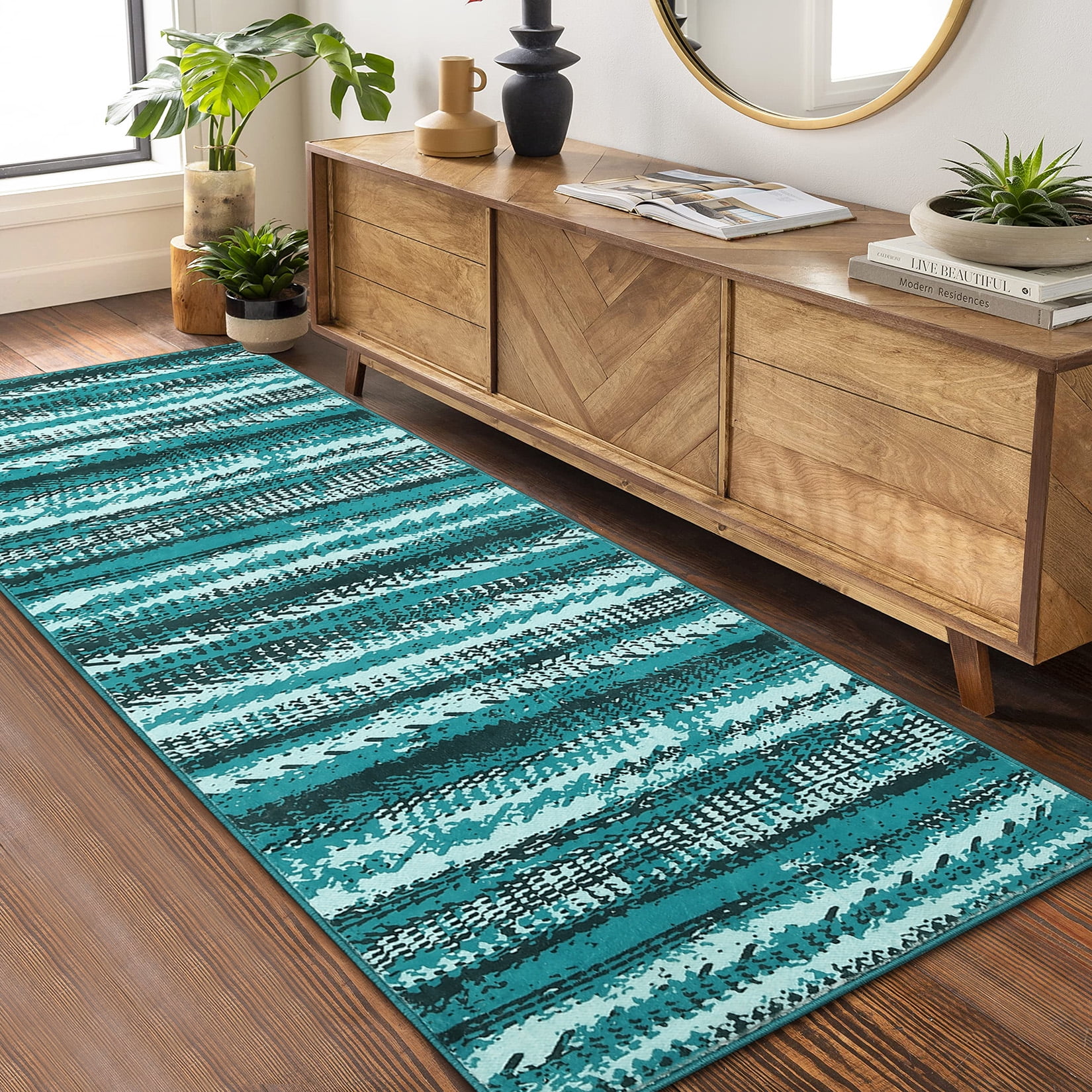 GlowSol 2' x 6' Long Hallway Runner Rug Machine Washable Runner Rug ...