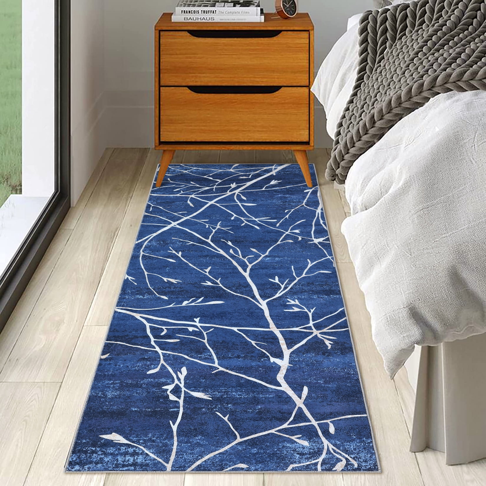 GlowSol 2' x 6' Runner Rug Modern Print Kitchen Runner Rug Foldable Rug Washable Hallway Entry ...