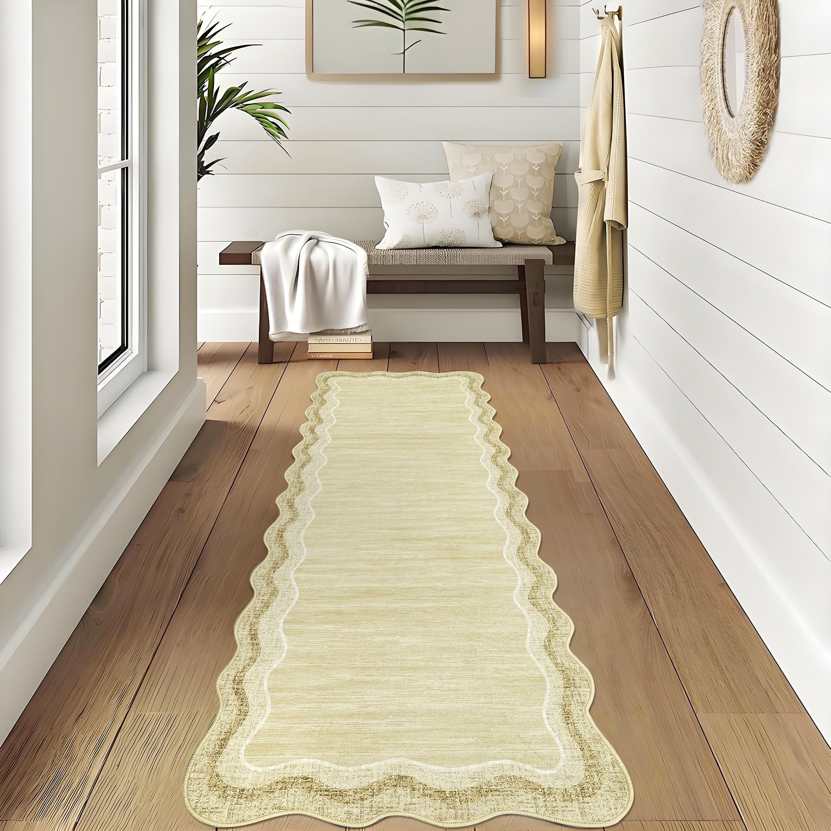GlowSol 2'x6' Hallway Runner Rug Washable Modern Abstract Runners ...
