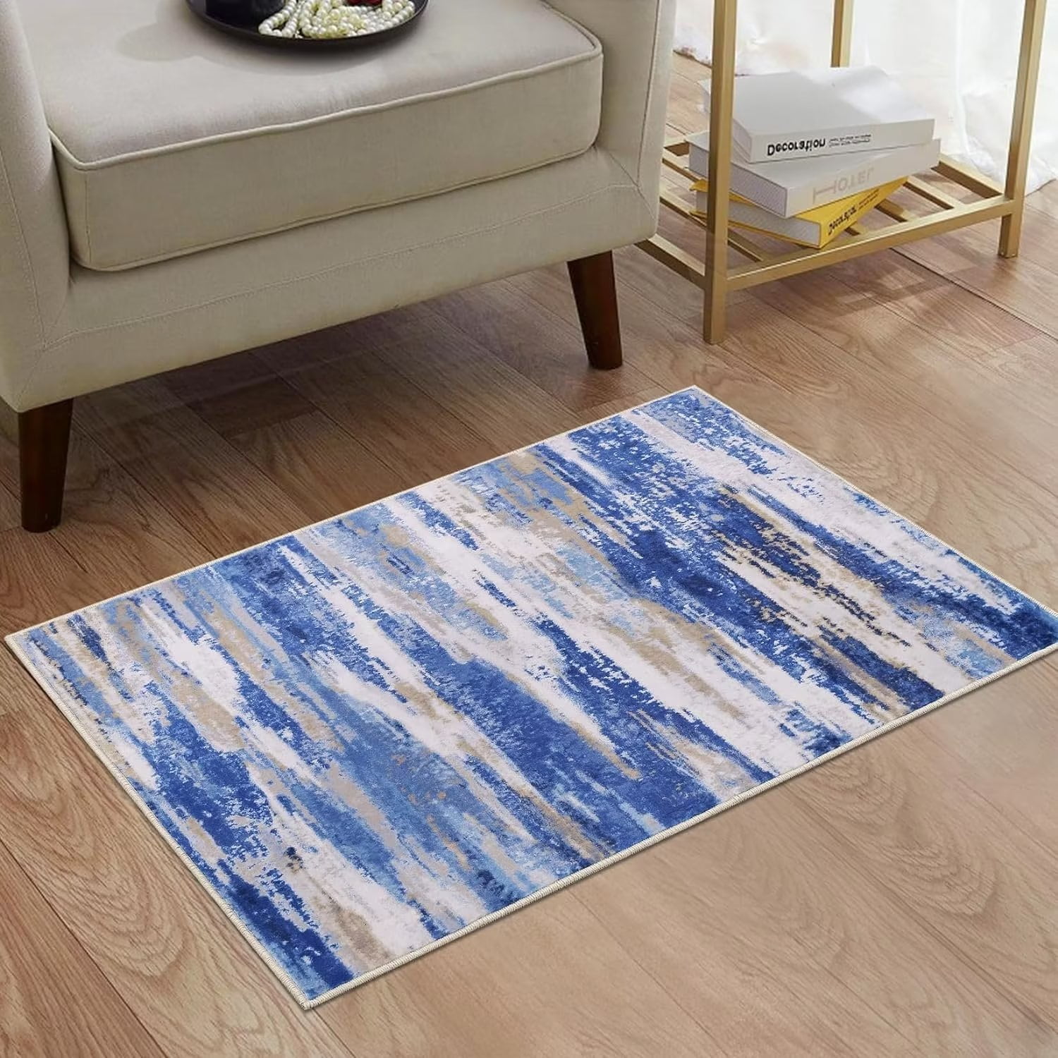 GlowSol 2x3 Small Entryway Rug Modern Abstract Area Rug Indoor Non-Slip ...