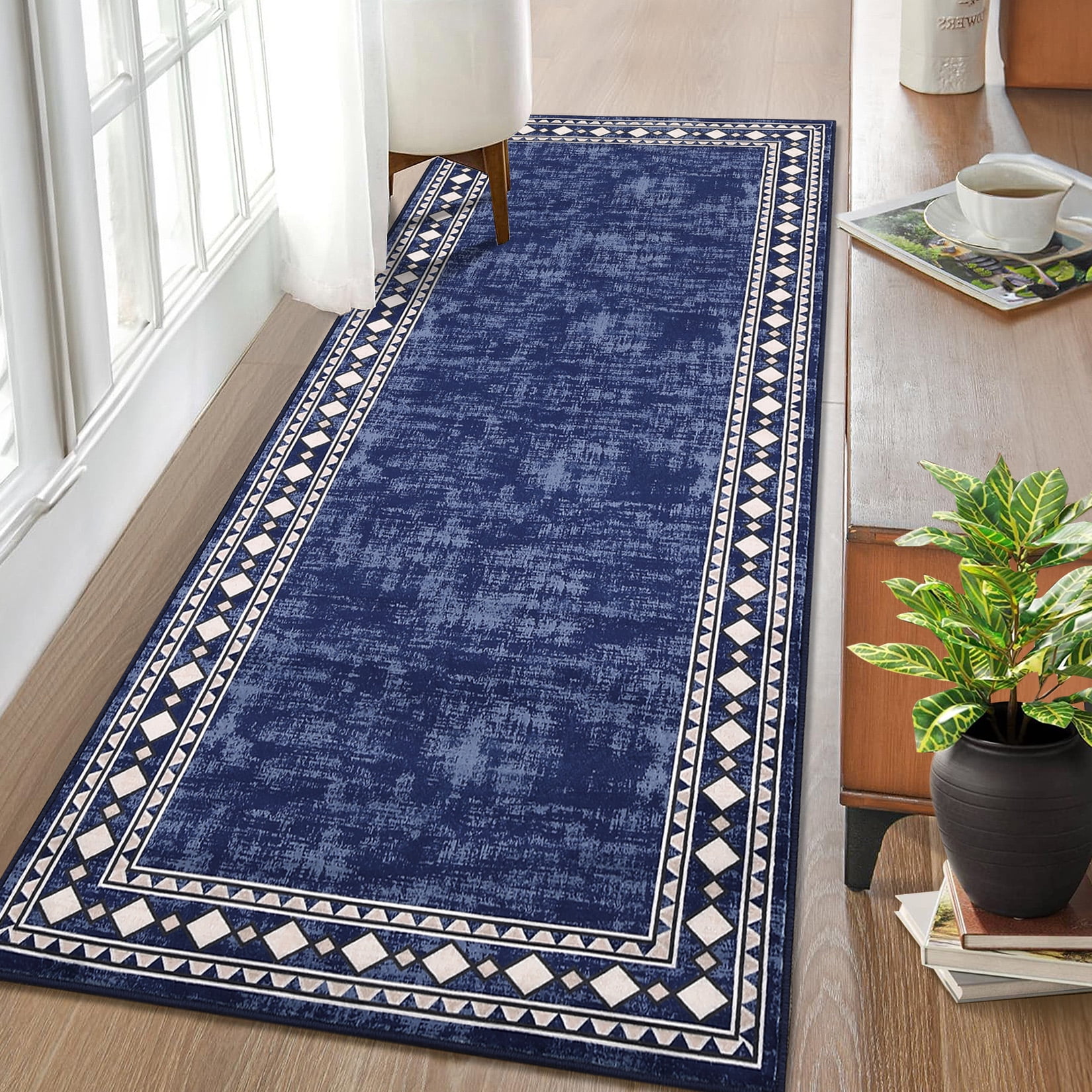 GlowSol 2x6 Hallway Runner Rug Border Rug Non-Slip Kitchen Bedsides Rug ...