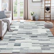 Superior Color Block Area Rug 5' x 5' , Plush Indoor Rugs For Living ...