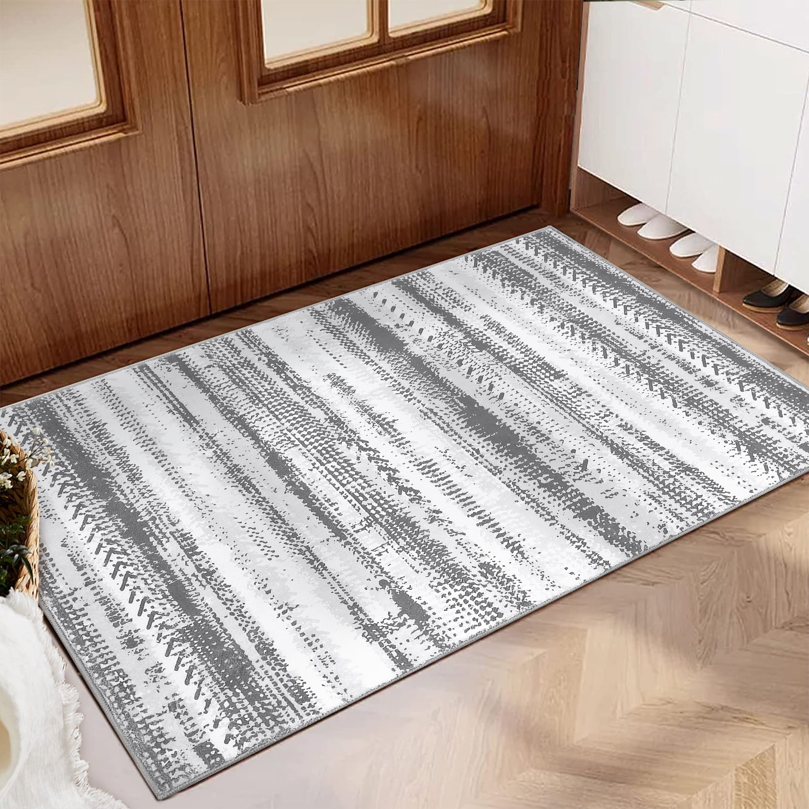GlowSol Small Area Rug 2x3 Washable Geometric Doormat Bohemian ...