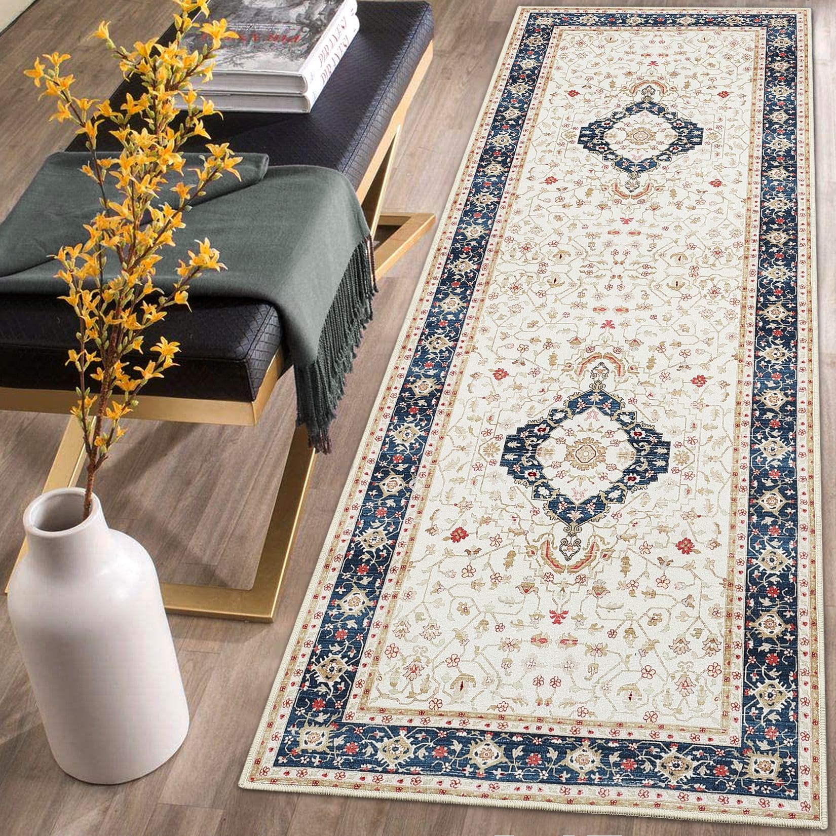 GlowSol Washable Runner Rug 2'x6' Rug for Hallway Kitchen Laundry ...