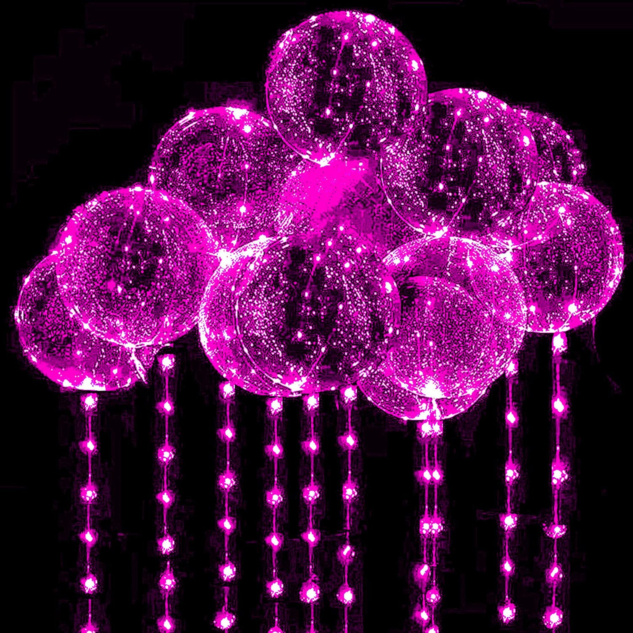 GlowSphere LED Bobo Balloons - 10 Pack Light Up Helium Style Bubble ...