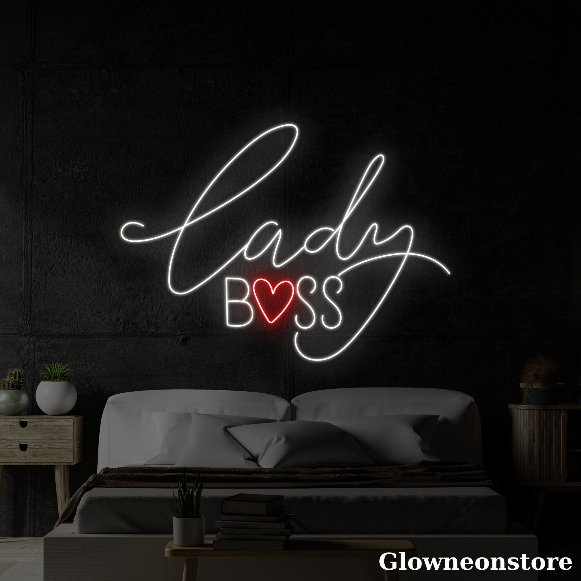 Glowenon Boss Lady Neon Sign, Boss Lady Led Light, Home Bar Decor ...