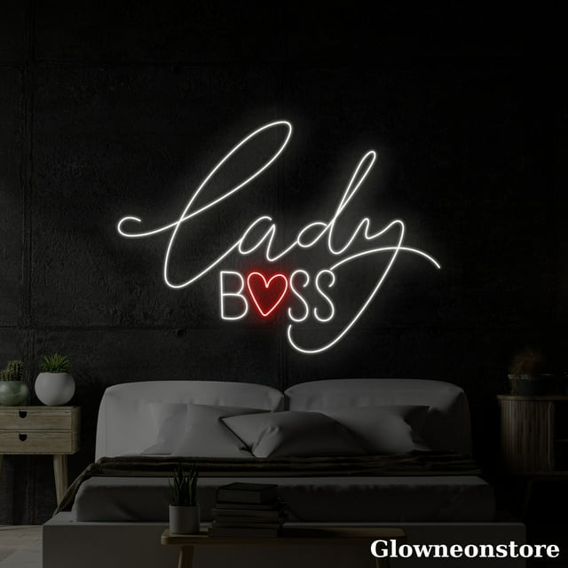 Glowenon Boss Lady Neon Sign, Boss Lady Led Light, Home Bar Decor ...