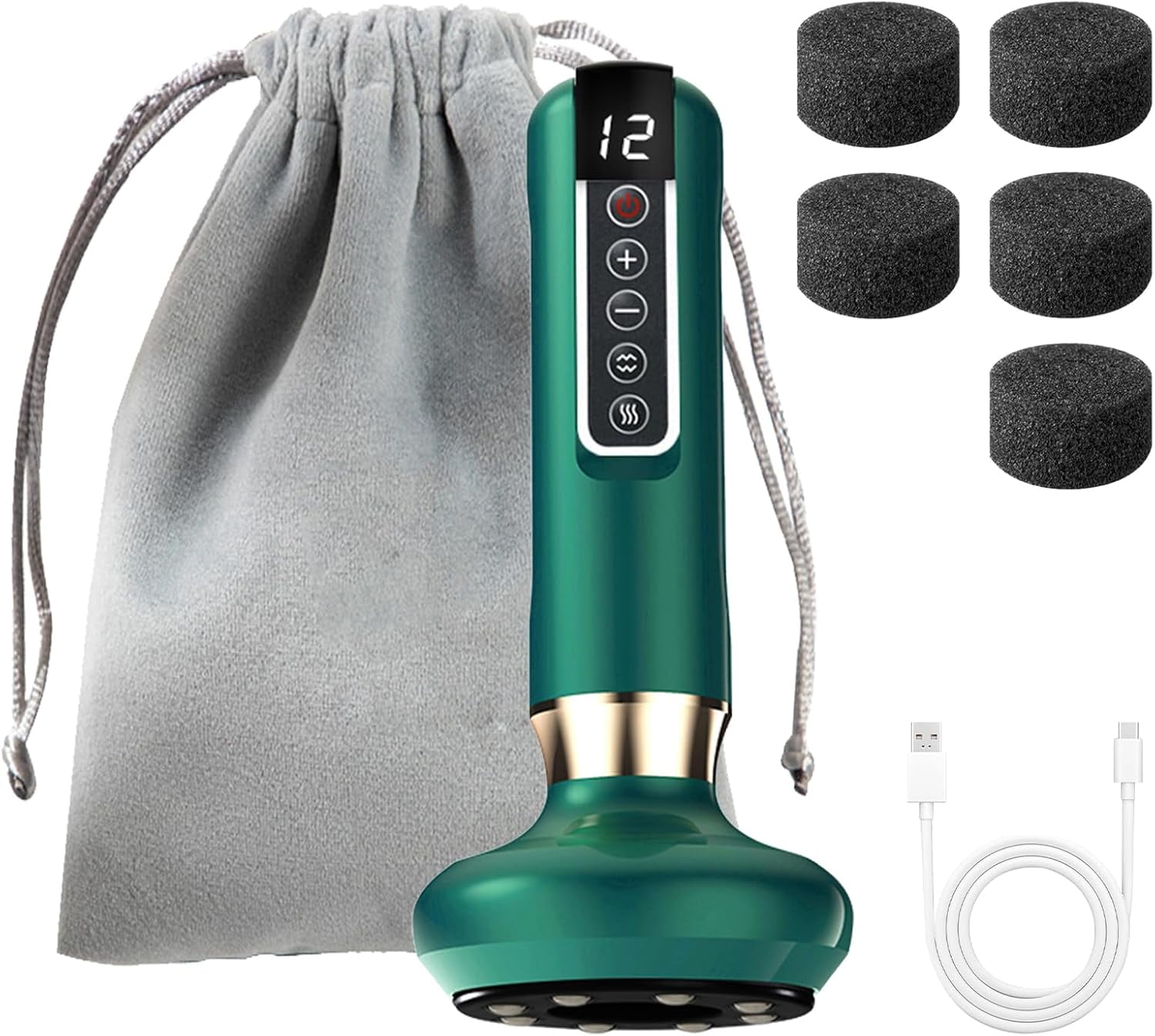 Glowfit Cellulite Massager - Milow Handheld Massage Device for Belly ...