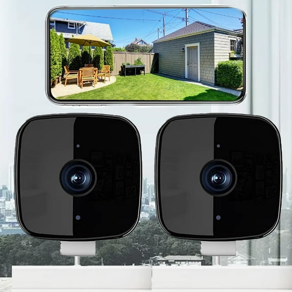 Glowflip Window Camera, Glowflip Crystal-Clear 2K Security Camera Color ...