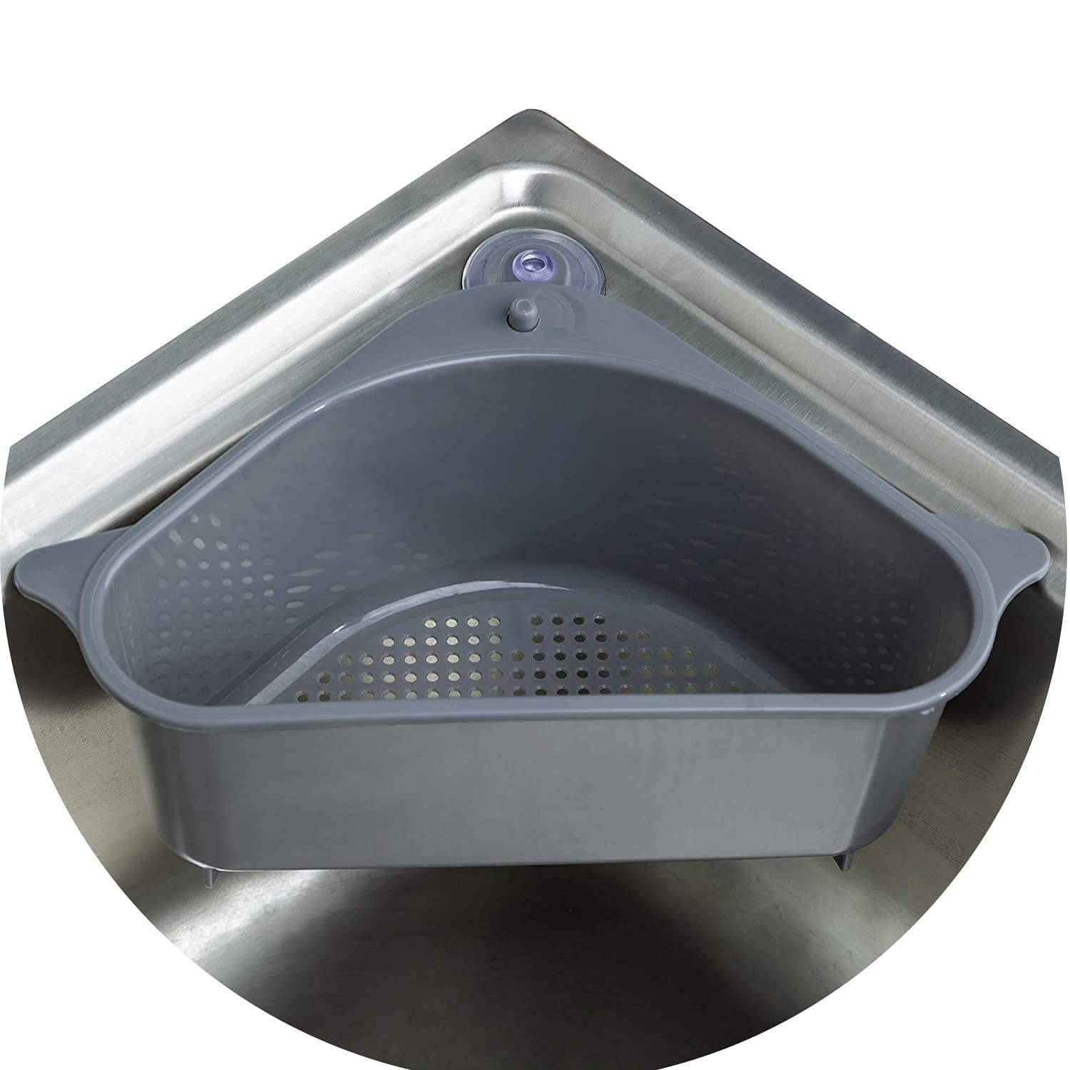 Glowick Kitchen Sink Strainer Triangular Strainer Basket Multipurpose ...