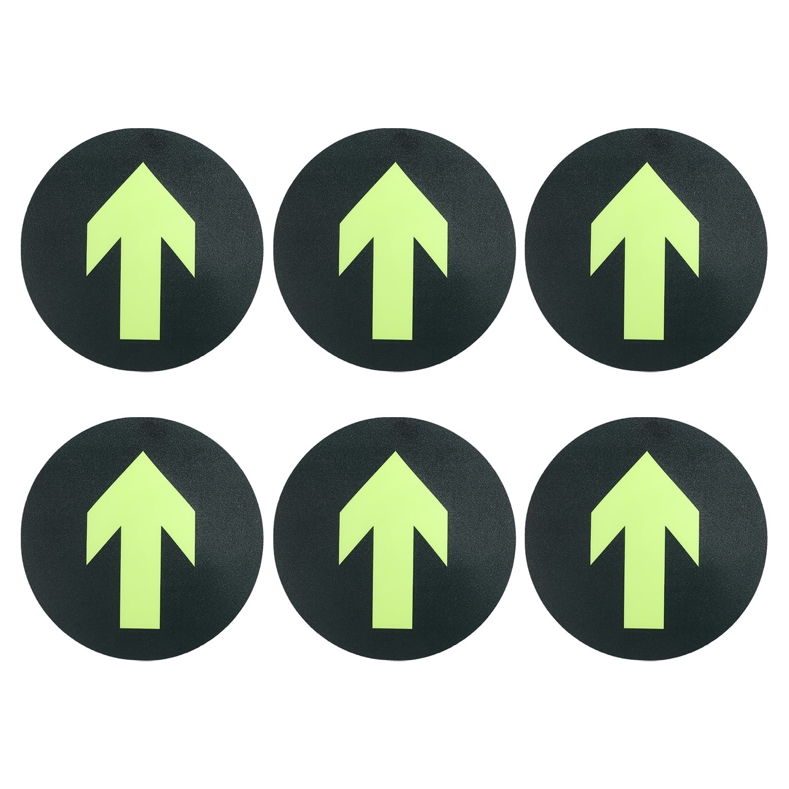 Glowing Arrow Sign Sticker, 24 Pack Round Directional Adhesive ...