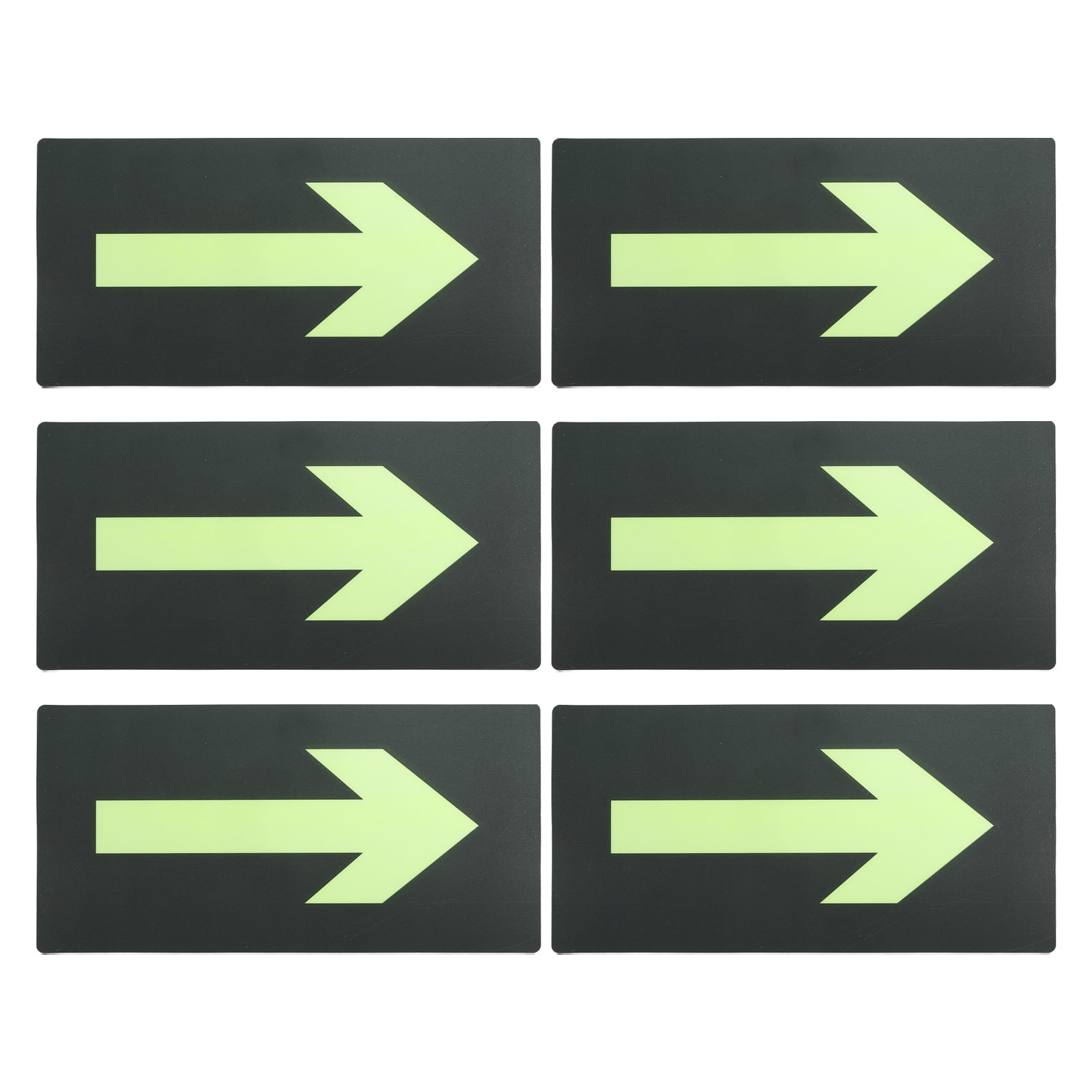 Glowing Arrow Sticker, 12 Pack Go Straight Directional Sign Adhesive ...