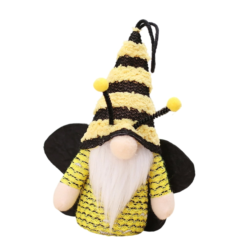 Glowing Bees Plush Ornament Winged Cartoon Home Decoration Glowing Doll ...