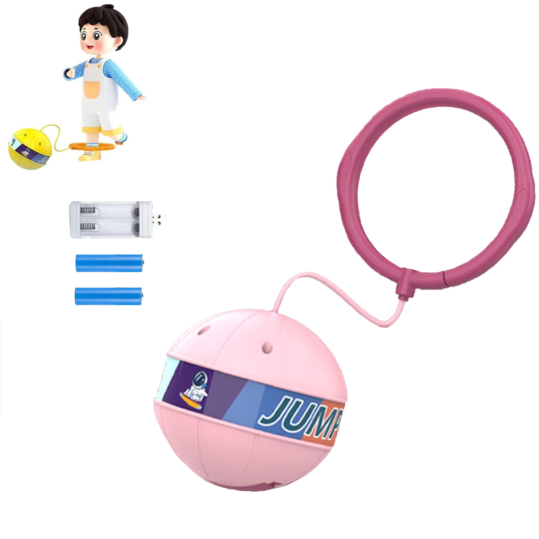 Glowing Bouncing Ball, Ankle Skipping Toy with Bouncy Ball, Sports Toy ...