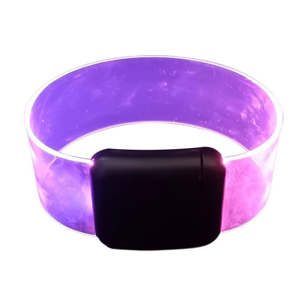 Glowing Bracelet - Multi-Mode Flashing, PVC+ABS, Assorted Colors, 21 ...