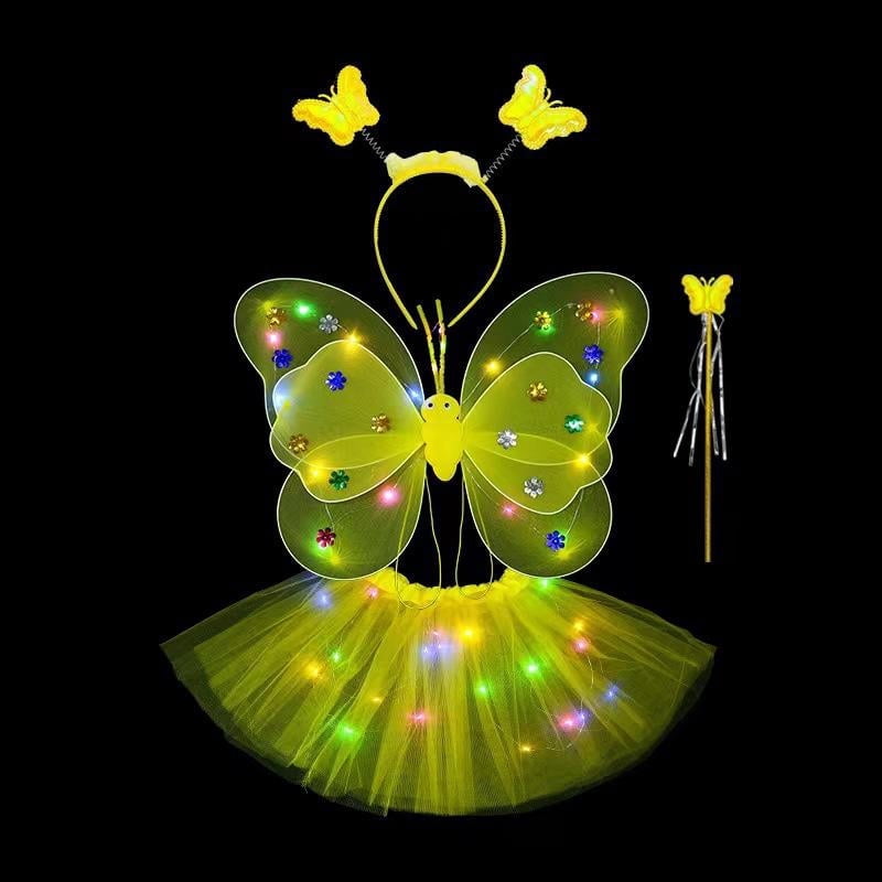 Glowing Butterfly Wings Girl Back Decoration Led Flashing Toys ...