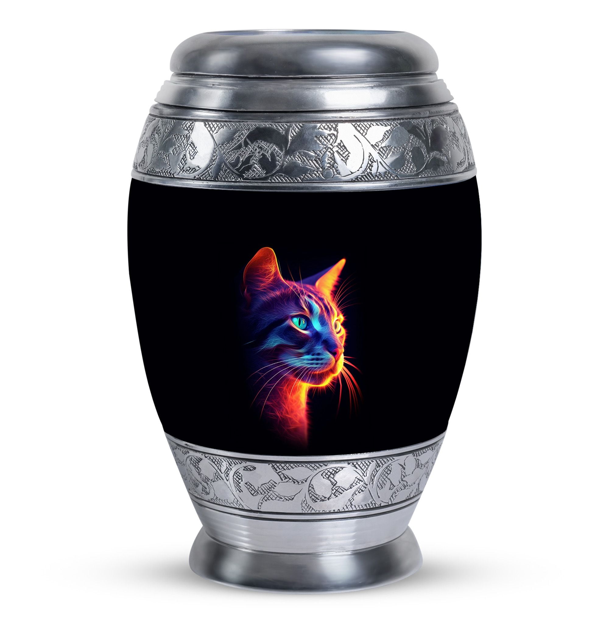 Glowing Cat Cremation Urn For Human Ashes - Memorial Urns And Keepsakes For Ashes - Urns For ...