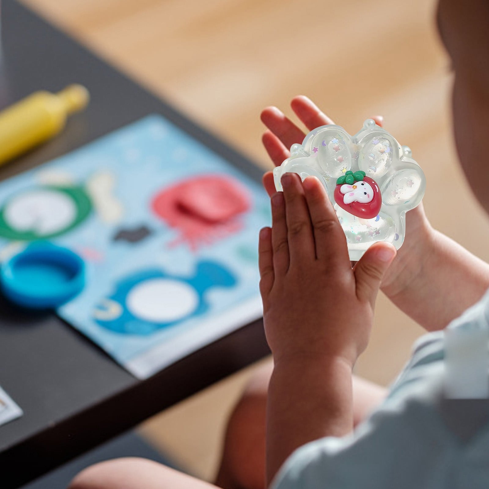 Glowing Cat Stress Toy Soft Cat For Relaxation And Anxiety Sensory Play ...