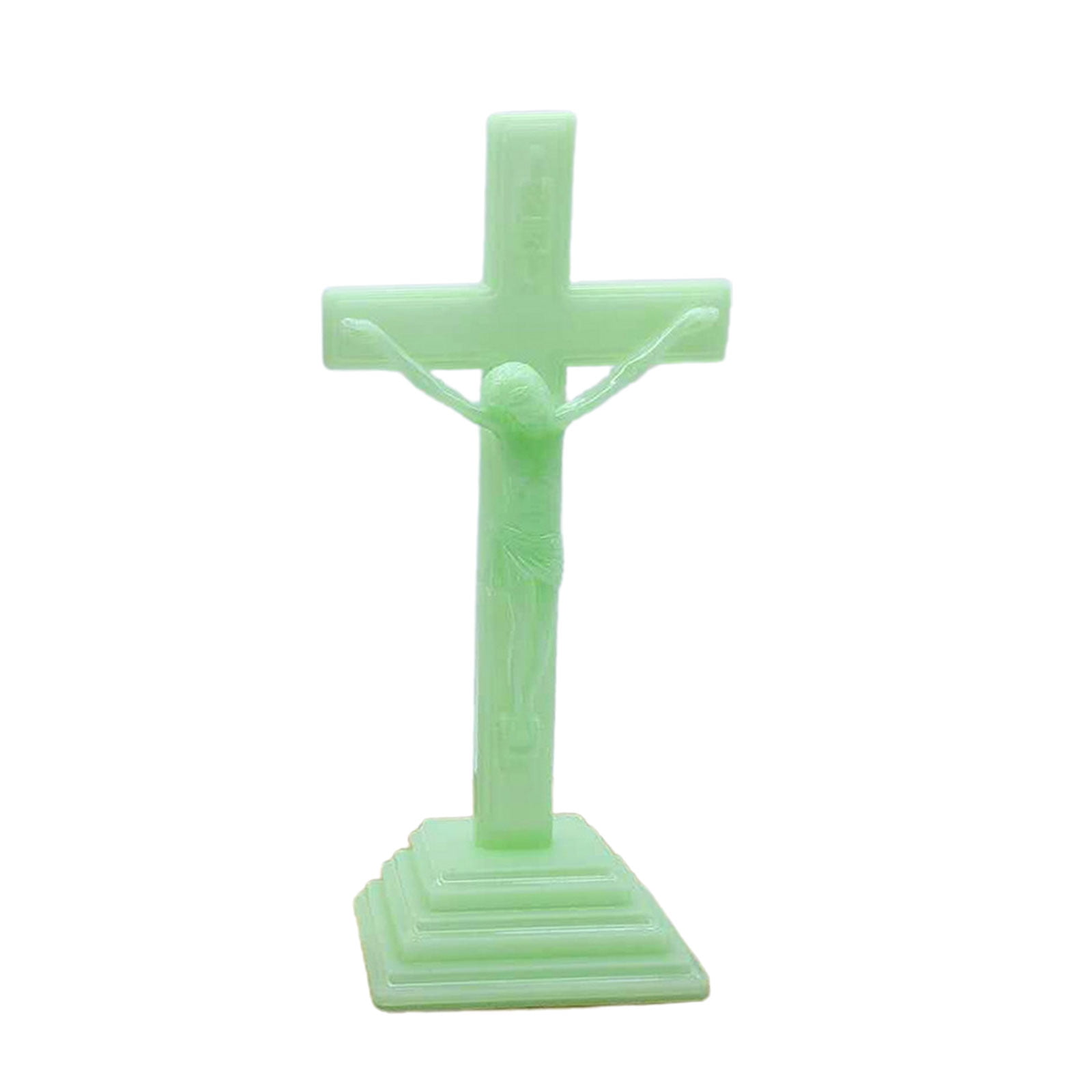 Glowing Catholic Decoration Resin Catholic Symbol Statue Crucifix Light ...