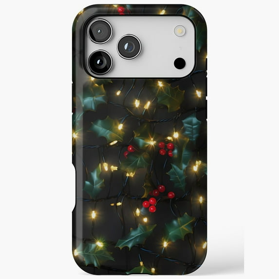 Glowing Christmas Light Art Case for iPhone 11 12 13 14 15 16 17 Pro ...