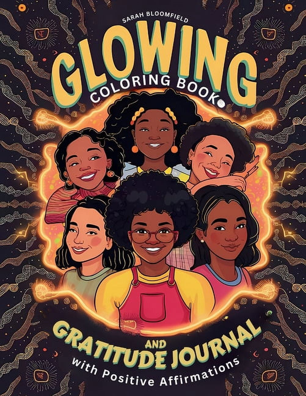Glowing Coloring Book and Gratitude Journal with Positive Affirmations ...