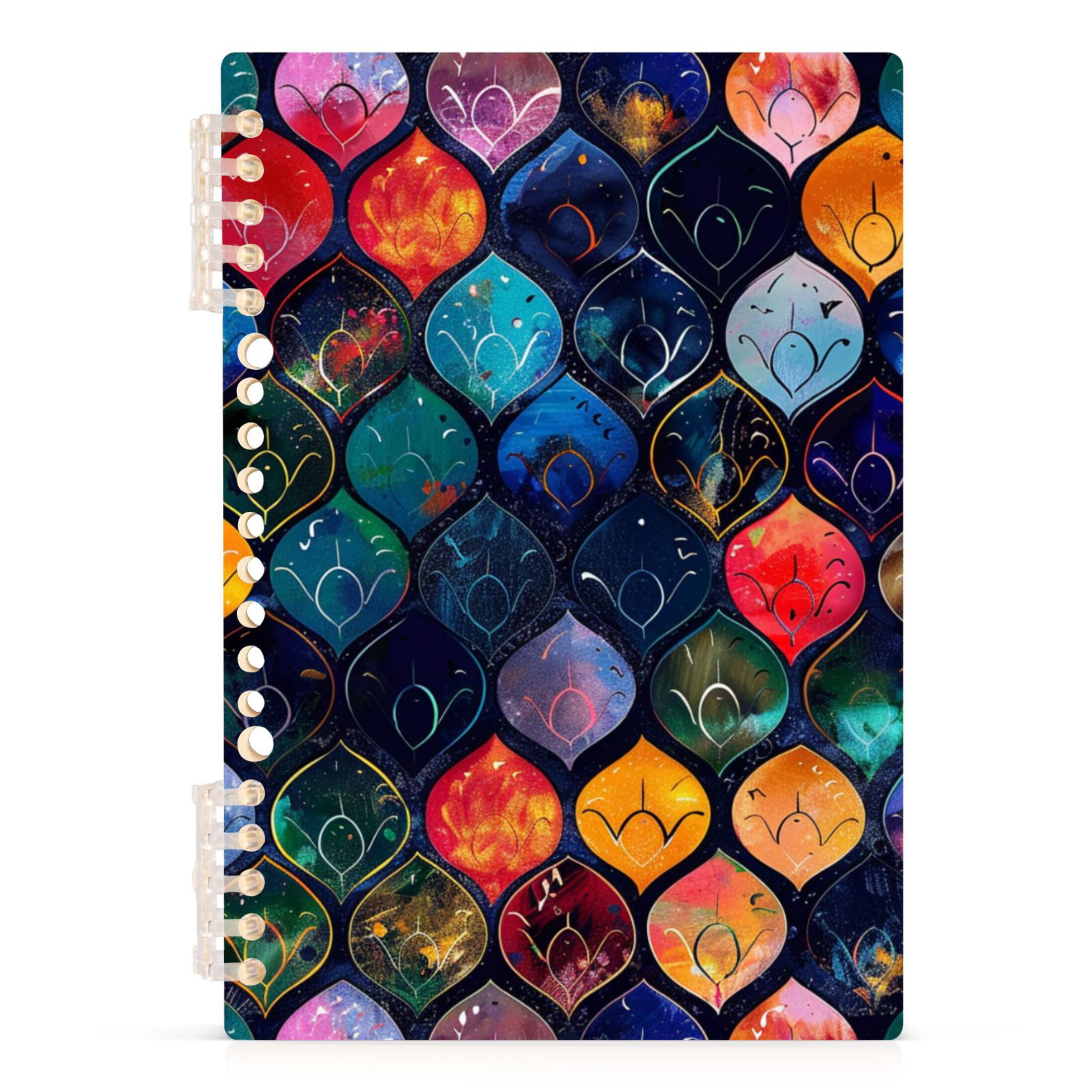 Glowing Fish Scales Ring Binder Notebook Journey Note Diary College ...