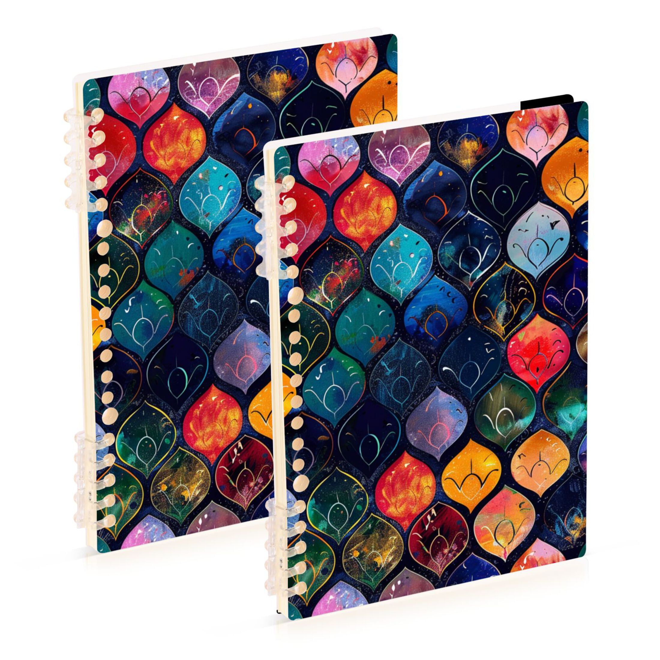 Glowing Fish Scales Ring Binder Notebook Journey Note Diary College ...