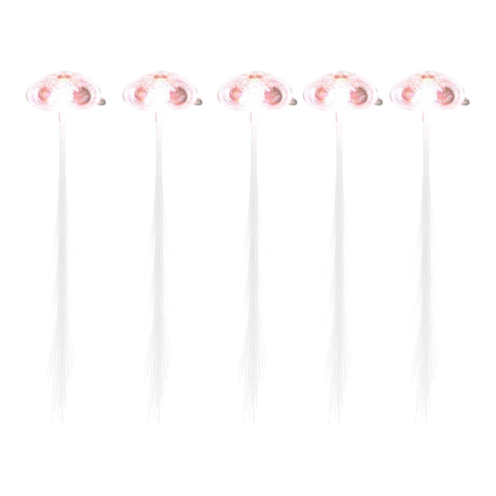 Glowing Hair Barrettes Light Up Fiber Hair Clips For Party Bar Dancing ...