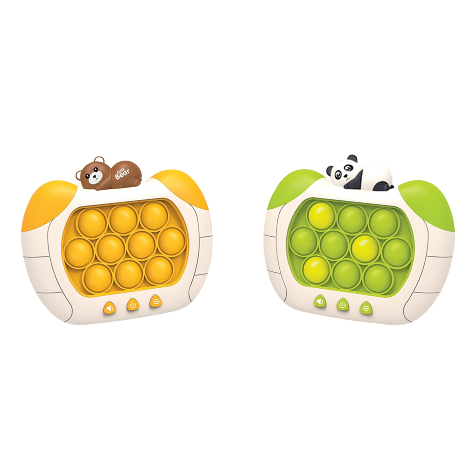 Glowing Handheld Bubble Game Panda Decor Quick Push Decompression Toy ...