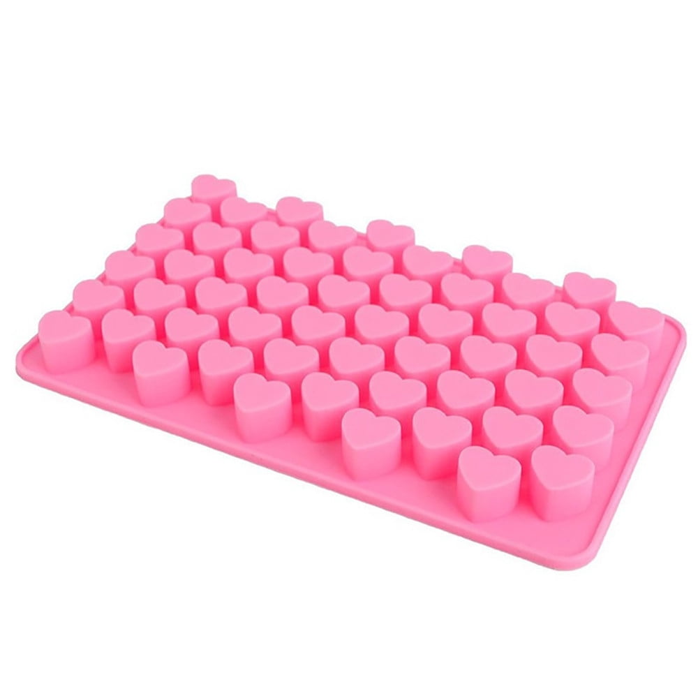 Glowing Ice Cubes for Drinks 55 Mini-Herz Silikon Pralinen Form ...