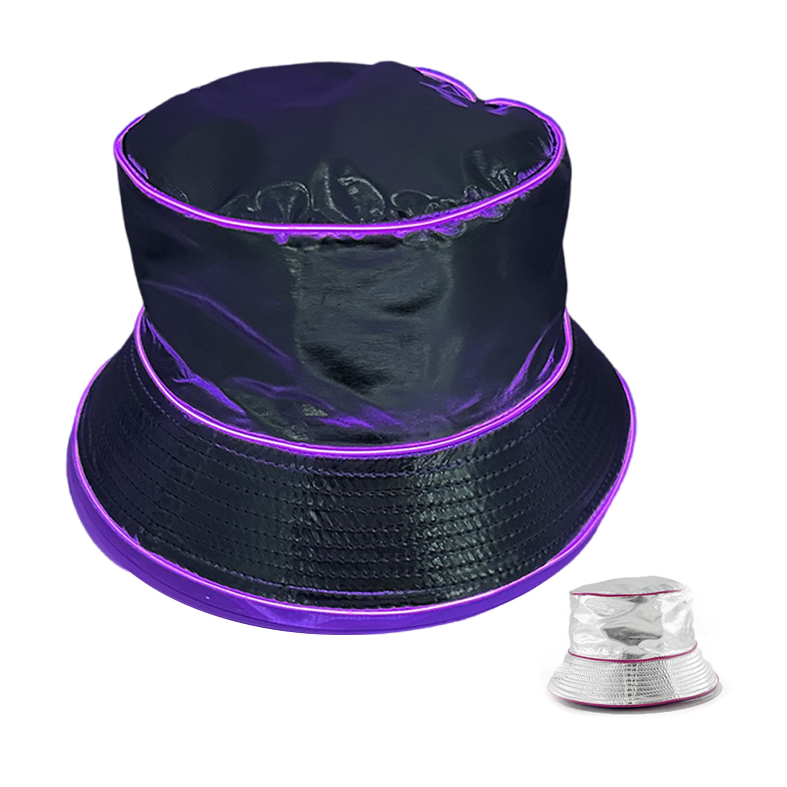 Glowing LED Fisherman Cap With Lightup Strips For Adult Unisex Cosplay ...