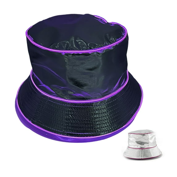 Glowing LED Fisherman Cap With Lightup Strips For Adult Unisex Cosplay ...