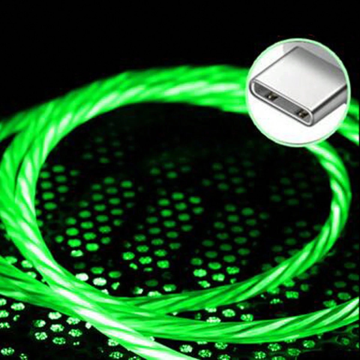 Glowing LED Light Type C Fast Charging Data Cable for Samsung Galaxy S24 for Xiaomi 13 Huawei ...